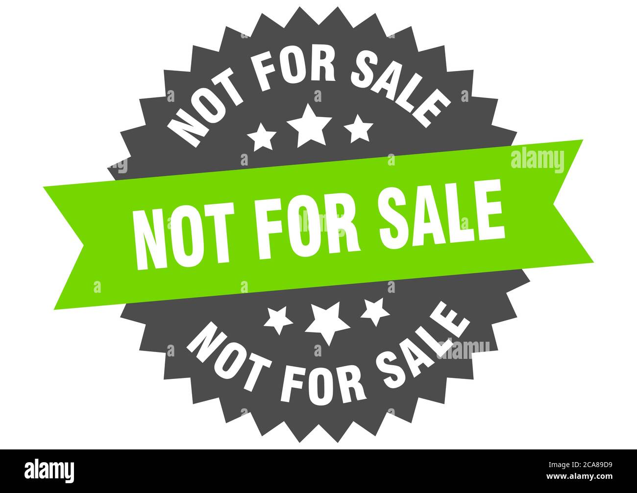 not for sale round isolated ribbon label. not for sale sign Stock ...