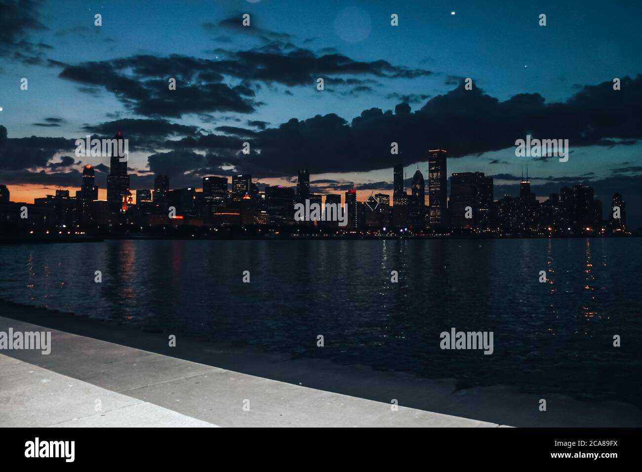 Beautiful night city, night city lights, beautiful background Stock ...