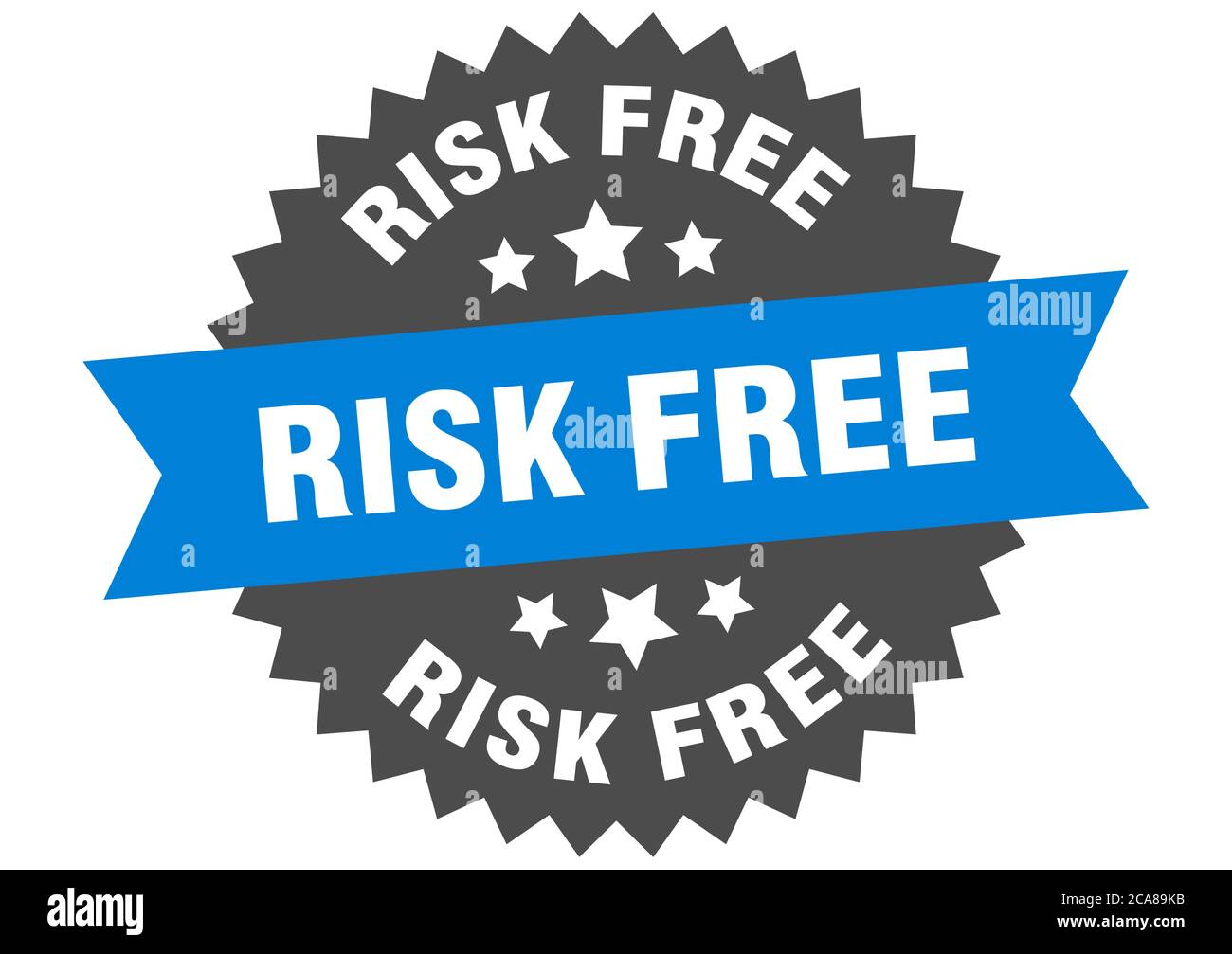 risk free round isolated ribbon label. risk free sign Stock Vector ...