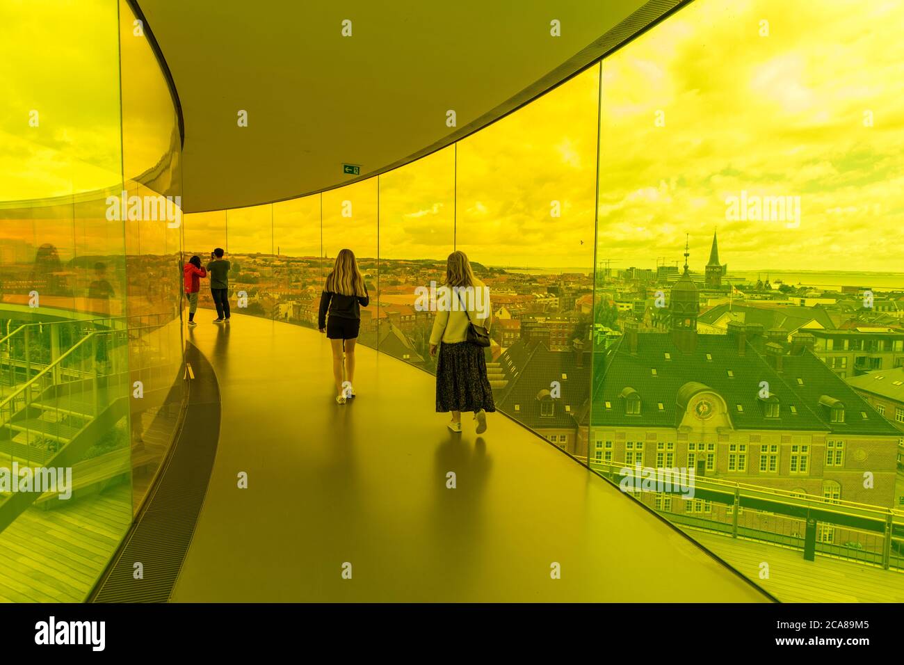 Denmark, Aarhus - 12th, July 2020. Exterior of the modern art museum ...