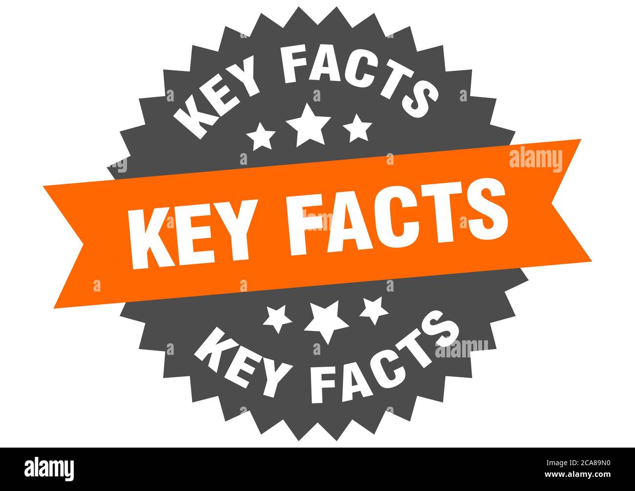 key facts round isolated ribbon label. key facts sign Stock Vector ...