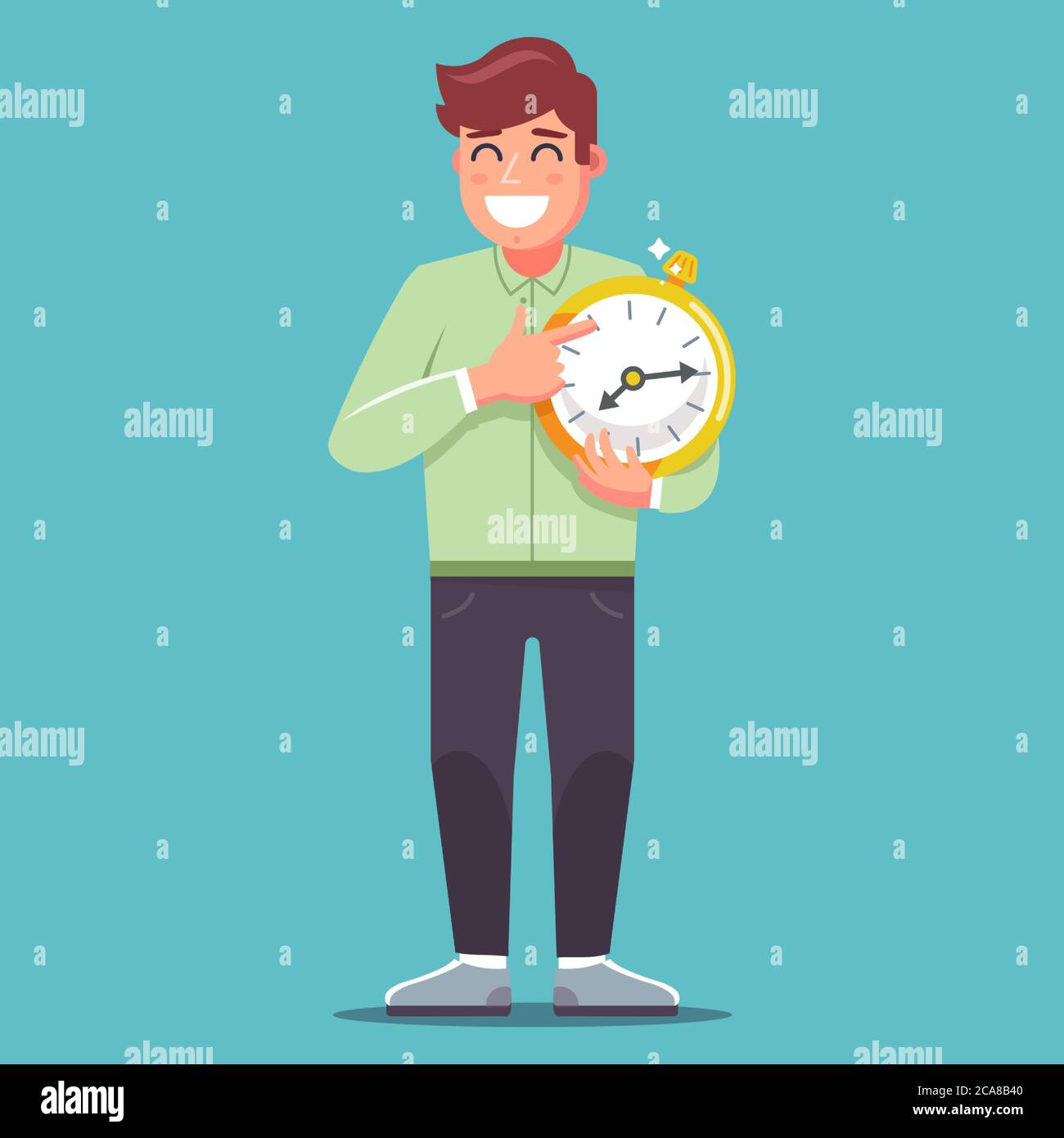 Big gold clock Stock Vector Images - Alamy