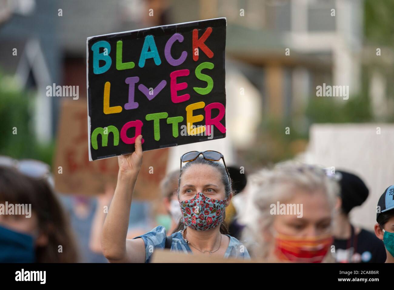 Portland usa protest hi-res stock photography and images - Alamy
