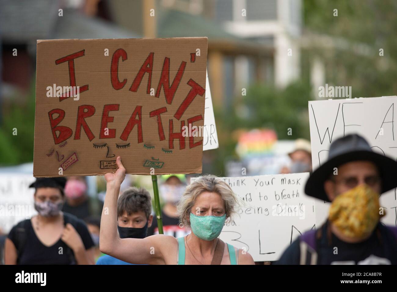 Portland usa protest hi-res stock photography and images - Alamy