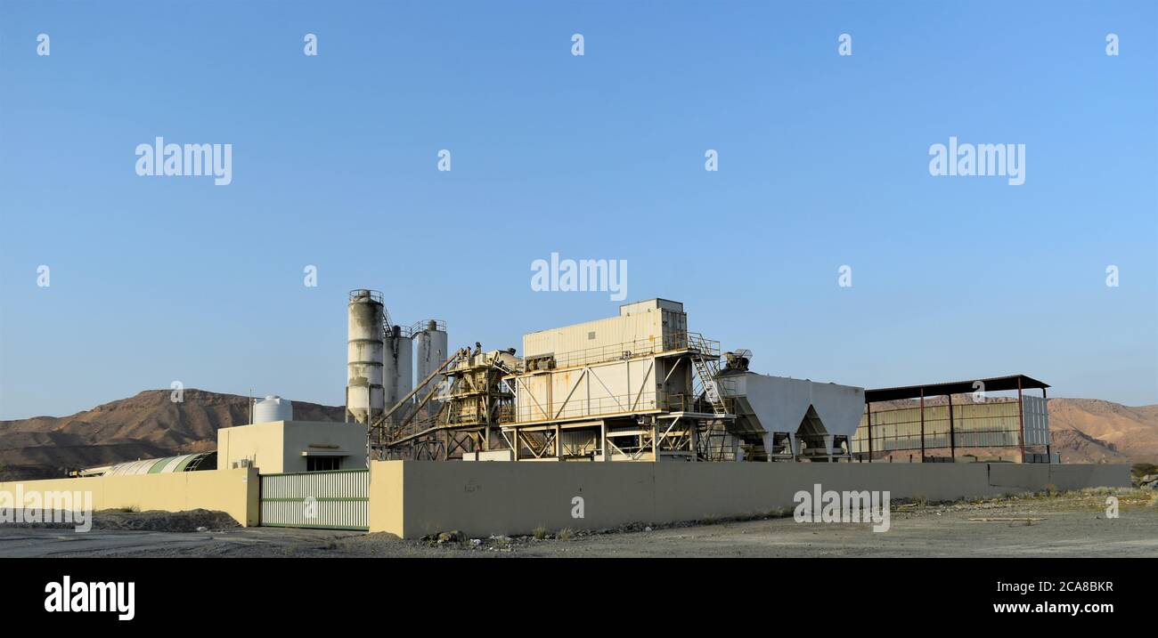 ready mix Concrete industry in muscat, Oman Stock Photo - Alamy