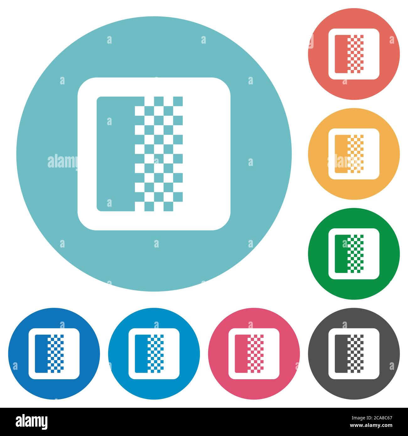 Color gradient flat white icons on round color backgrounds Stock Vector ...