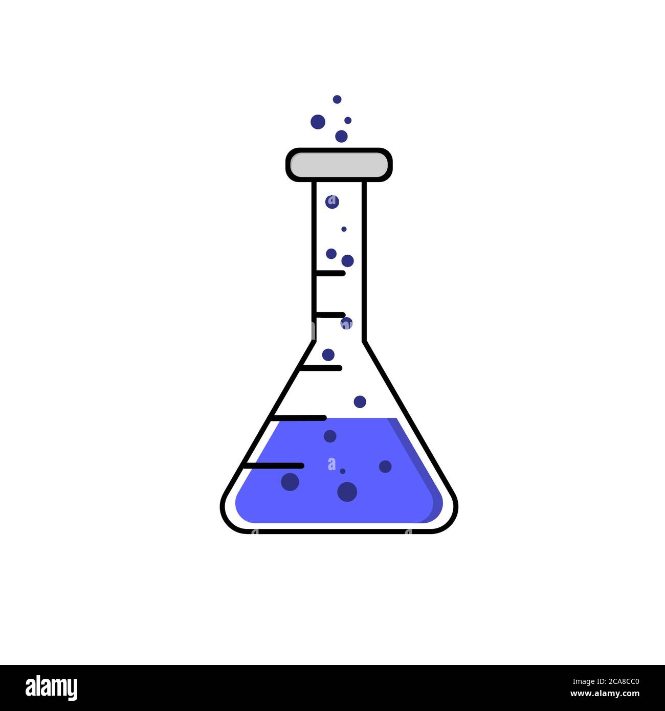 Cute Chemical Glass Vector Illustration Stock Photo - Alamy