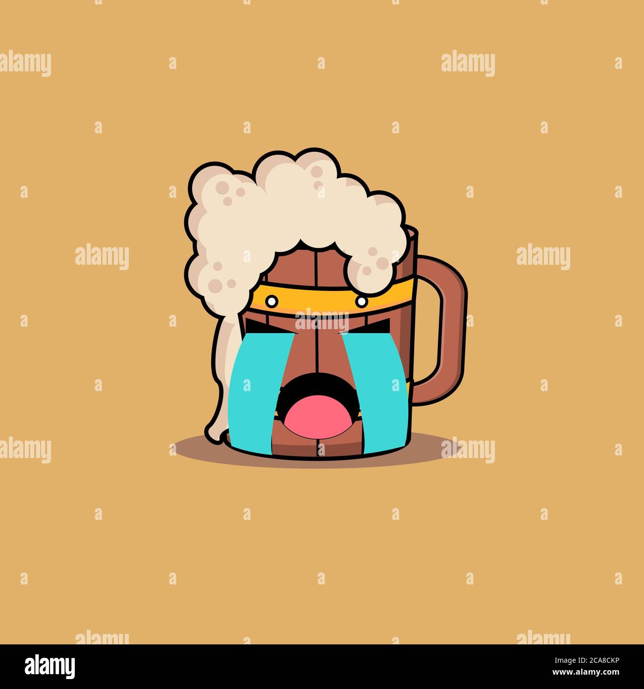 Cute beer mascot character collection. Vector cartoon illustration ...