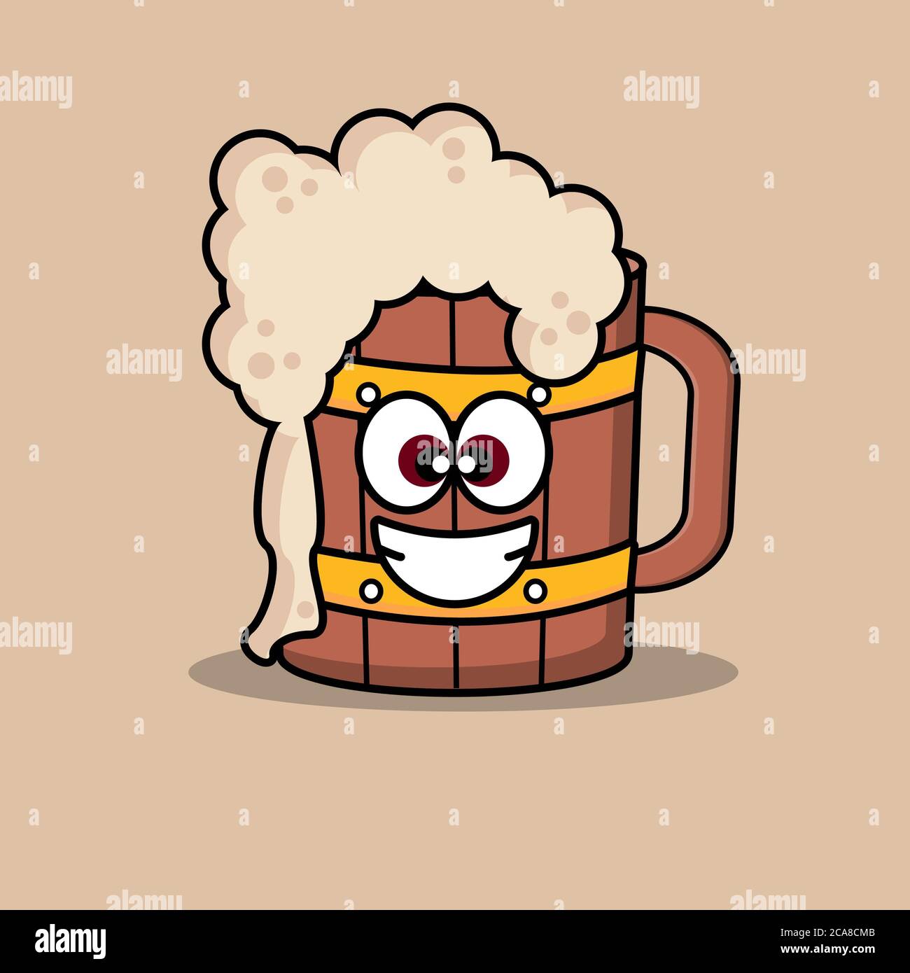 Cute beer mascot character collection. Vector cartoon illustration ...