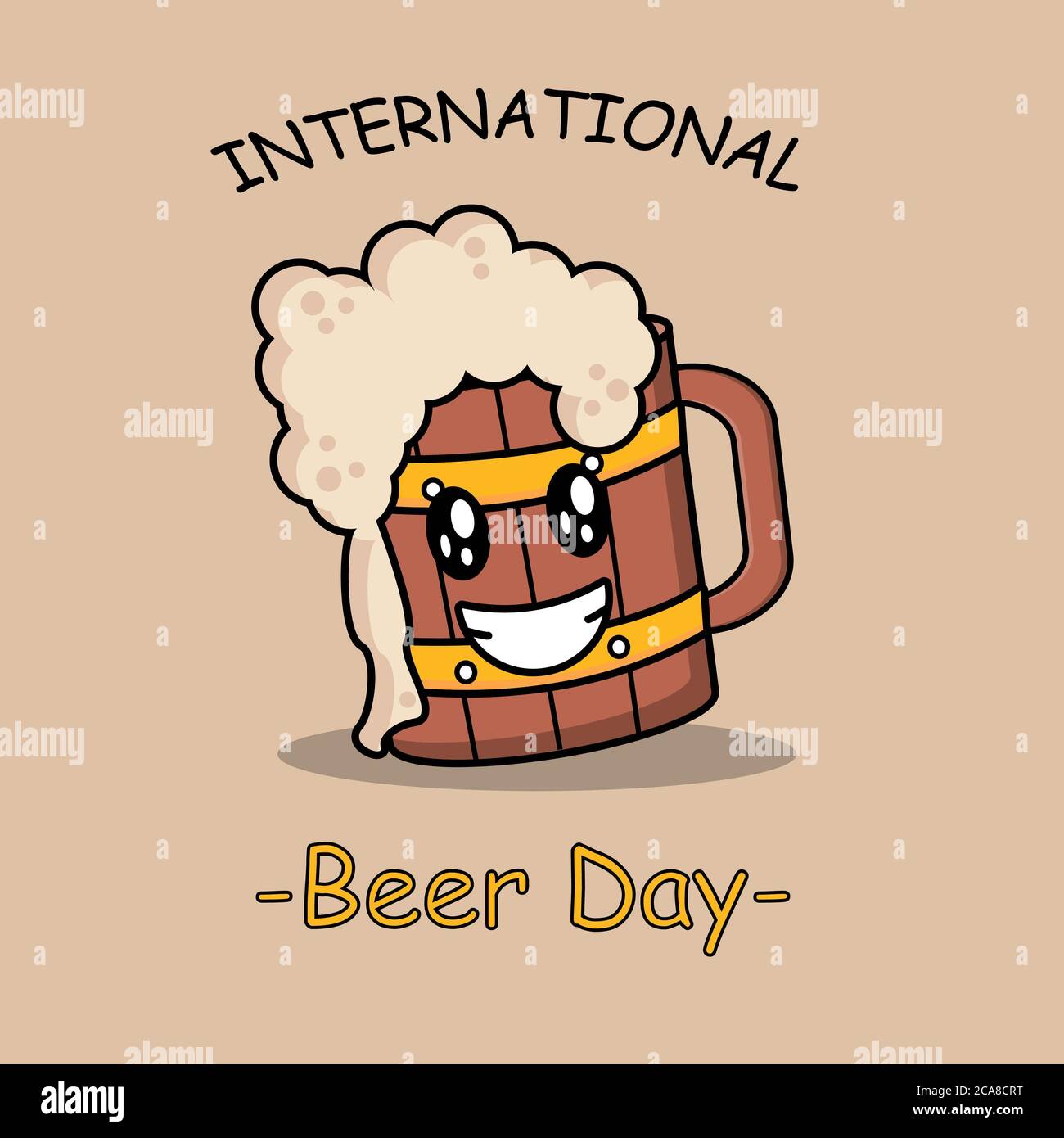 Cute beer mascot character collection. Vector cartoon illustration ...