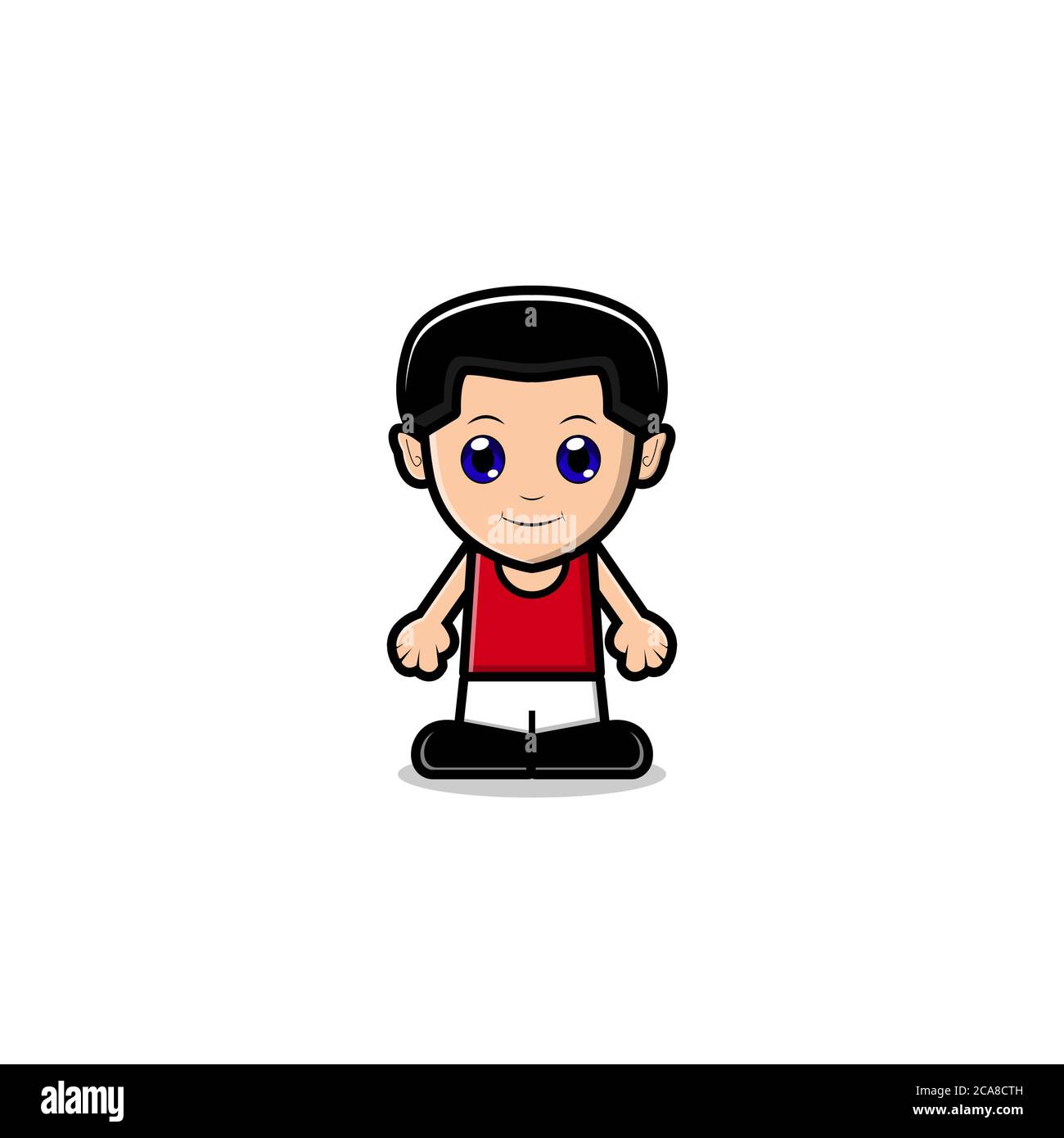 Cute boy character collection. Vector cartoon illustration design ...