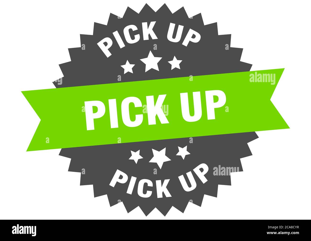 Pick up stamp round Stock Vector Images - Alamy