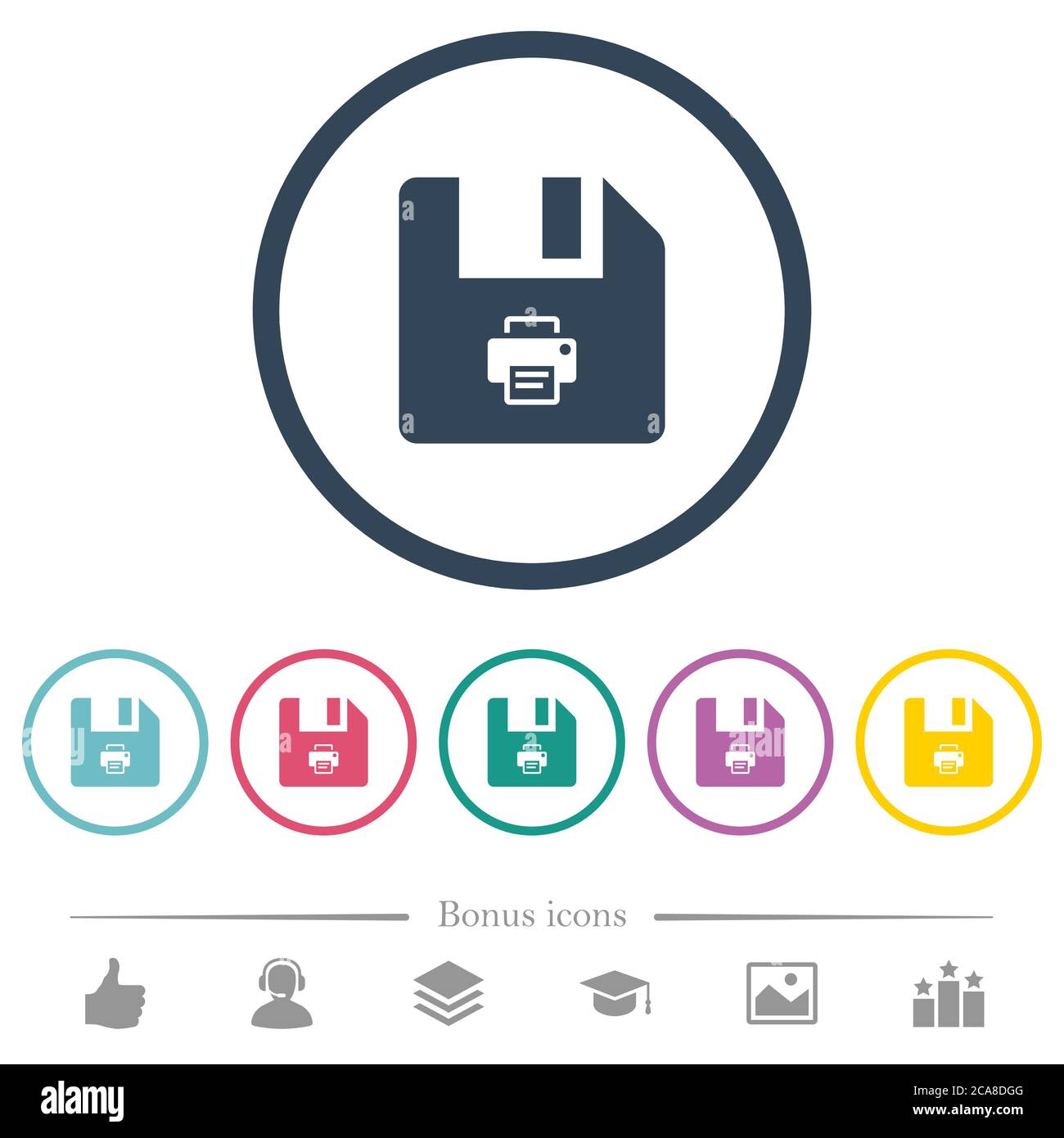 Rename file flat color icons in round outlines. 6 bonus icons included ...