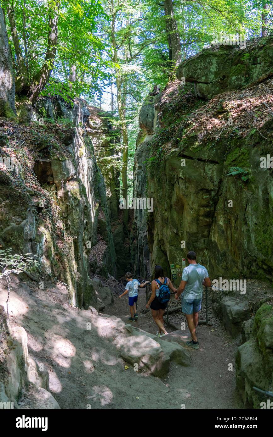 The Devil's Gorge, narrow, passable gorge of sandstone rocks, with ...