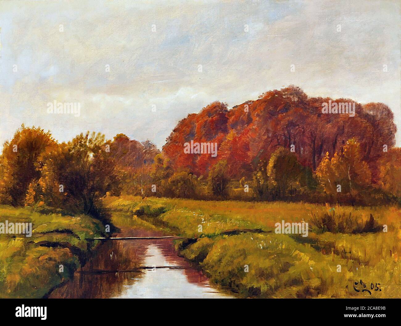 Zacho Christian Peter MÃ¸rch - Ved Ordrup Mose - Danish School - 19th ...