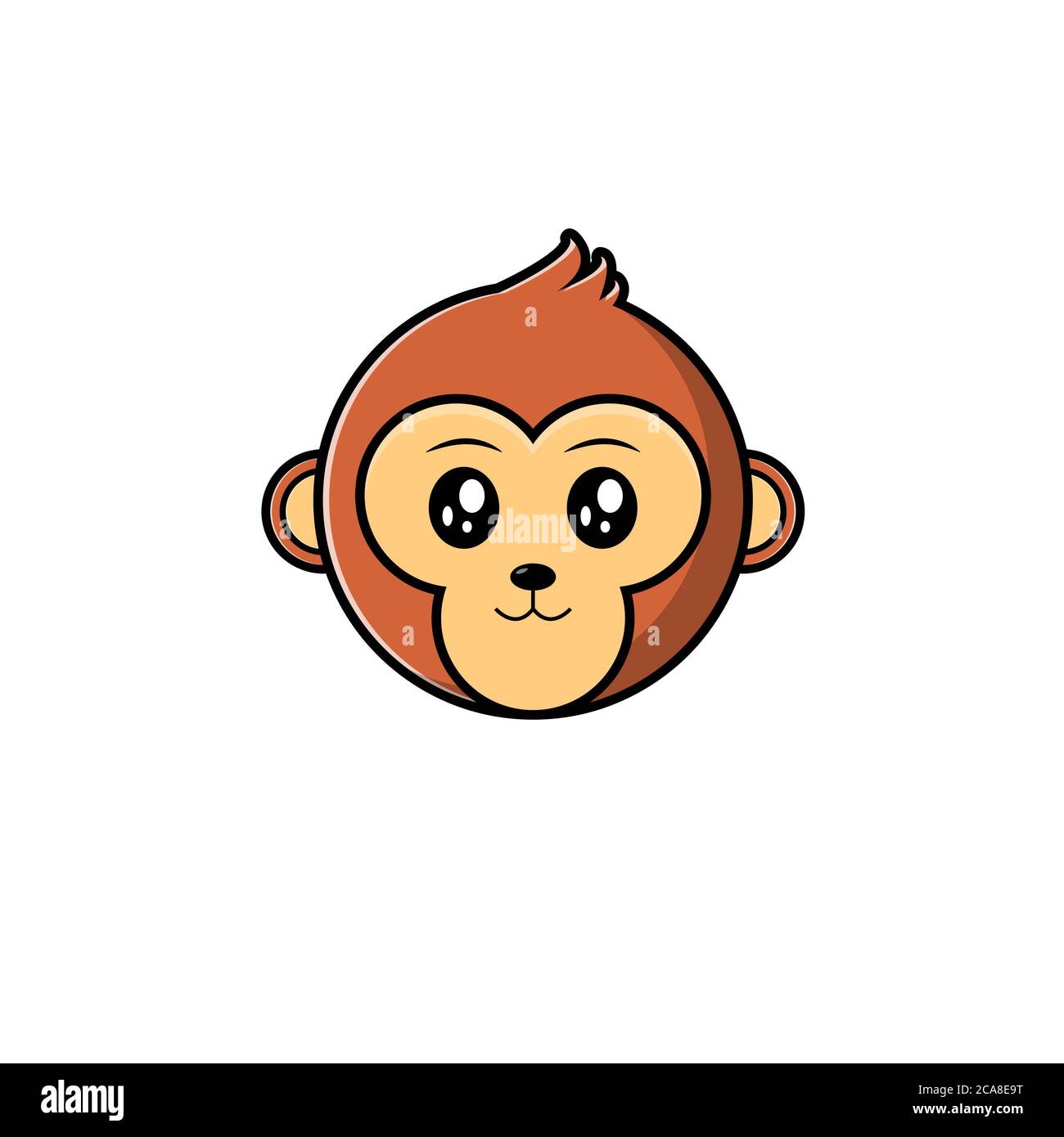 Cute monkey character set collection. Vector cartoon illustration ...
