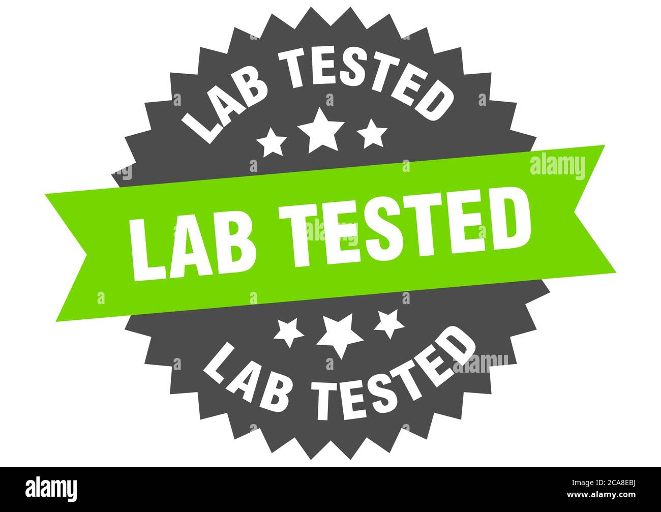 lab tested round isolated ribbon label. lab tested sign Stock Vector ...