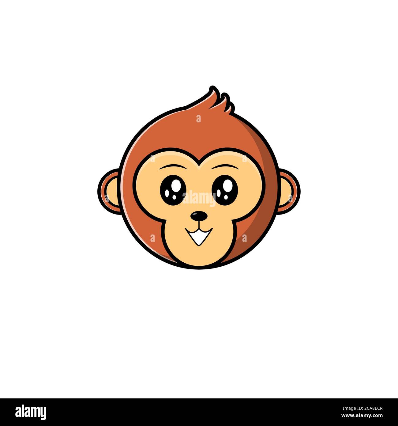 Cute monkey character set collection. Vector cartoon illustration ...