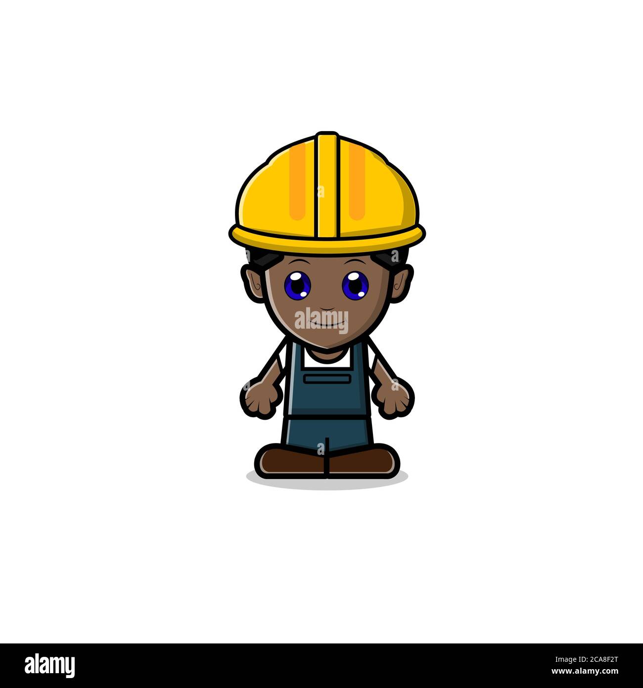 Cute Labor Construction Set Collection Mascot Character. Happy labor ...