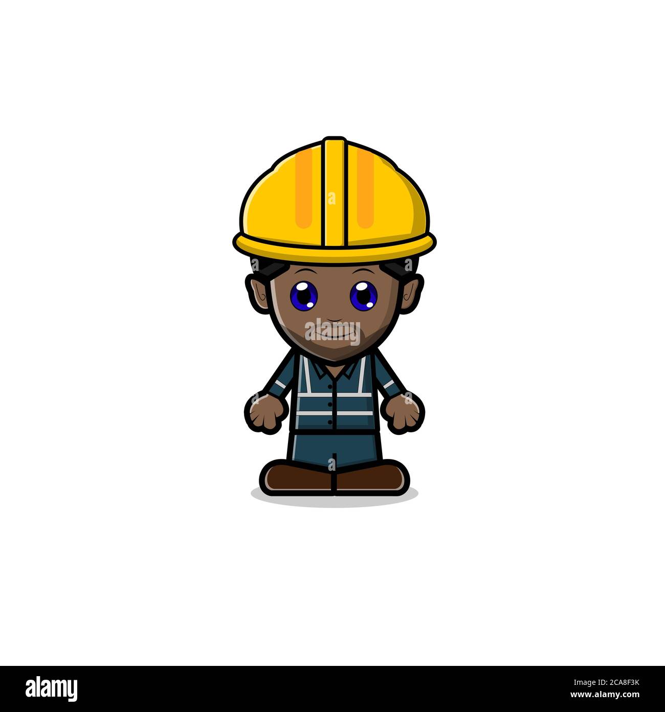 Cute Labor Construction Set Collection Mascot Character. Happy labor ...