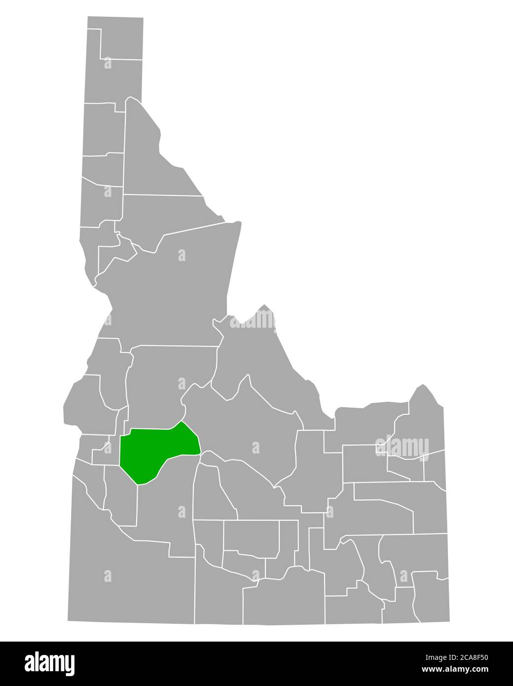 Map of Boise in Idaho Stock Photo - Alamy