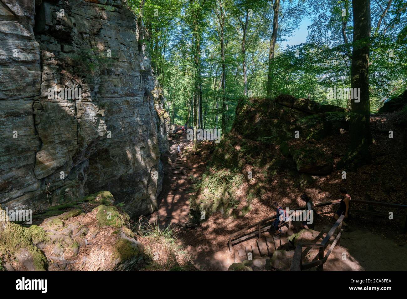The Devil's Gorge, narrow, passable gorge of sandstone rocks, with ...
