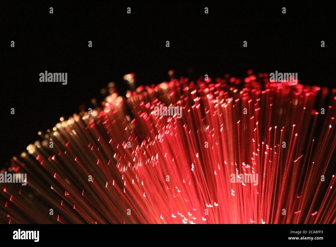 The fiber optic lamp produces suggestive lighting effects Stock Photo ...