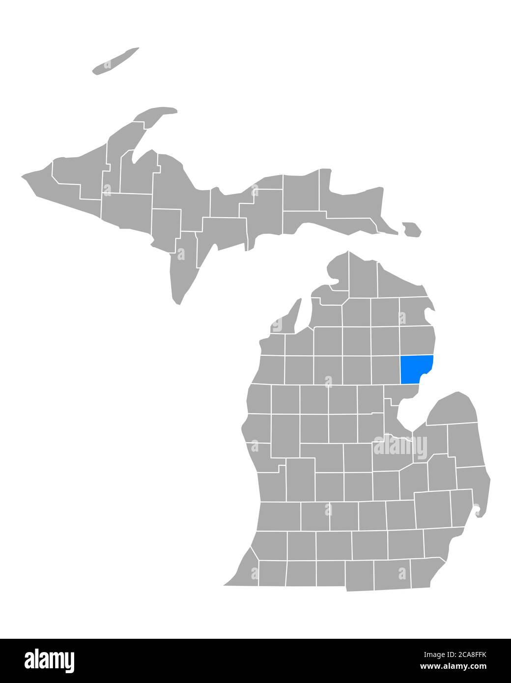 Map of iosco hi-res stock photography and images - Alamy