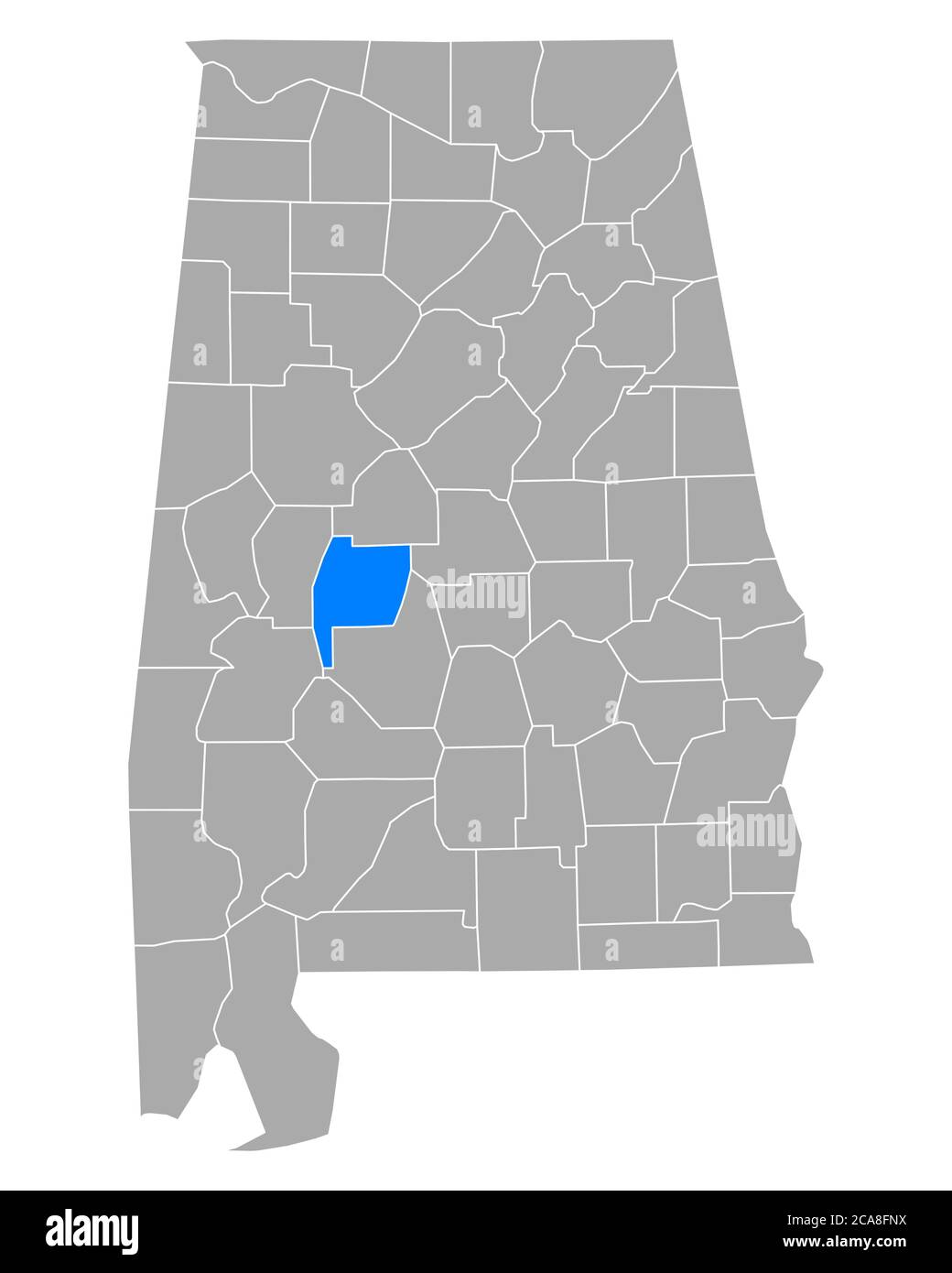 Map of Perry in Alabama Stock Photo - Alamy