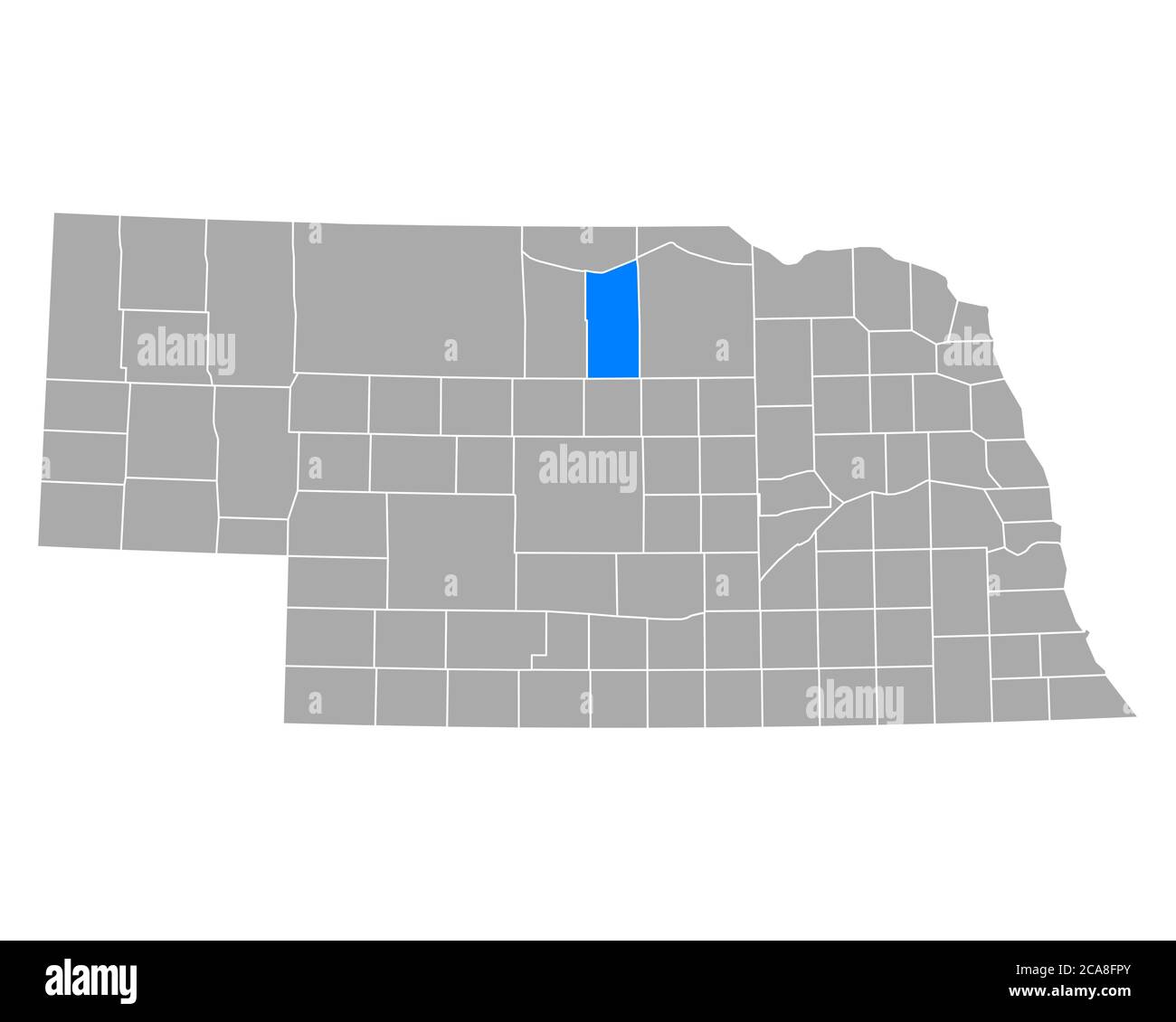 Map of Rock in Nebraska Stock Photo - Alamy