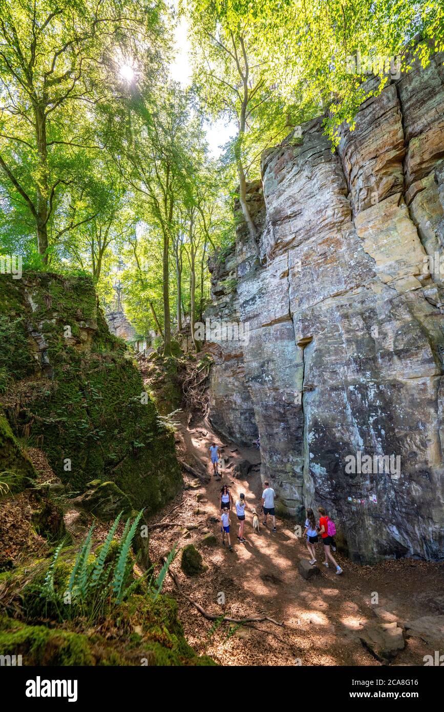 The Devil's Gorge, narrow, passable gorge of sandstone rocks, with ...