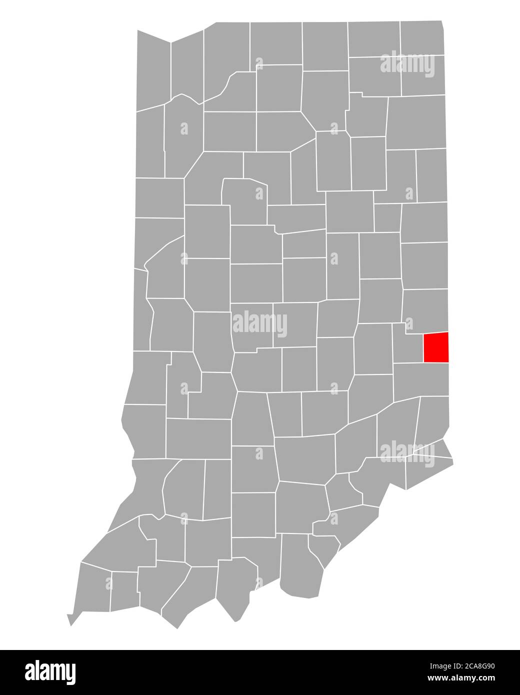 Map of Union in Indiana Stock Photo - Alamy