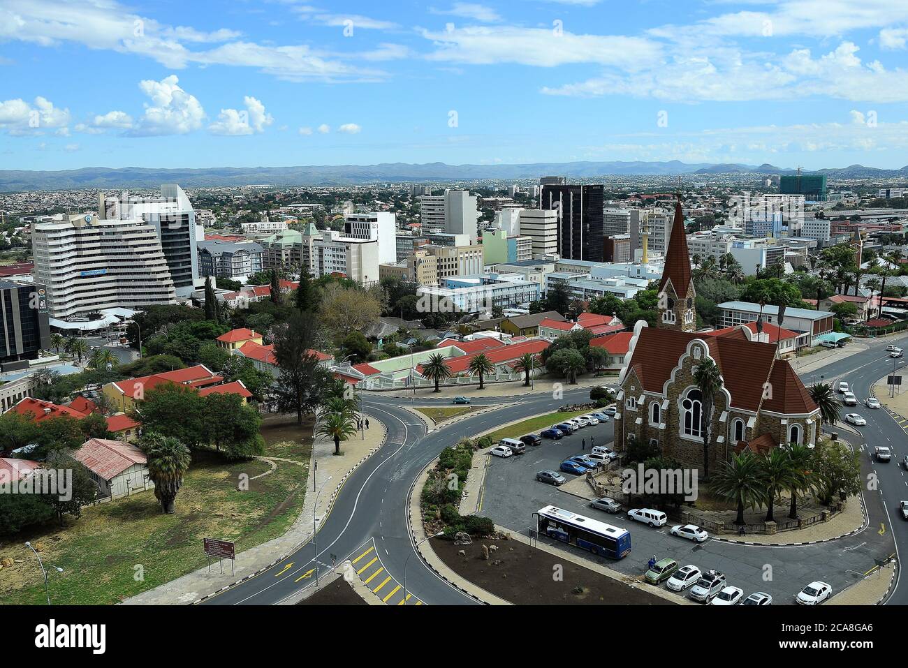 WINDHOEK, THE CAPITAL OF NAMIBIA. PANORAMIC VIEW Stock Photo - Alamy