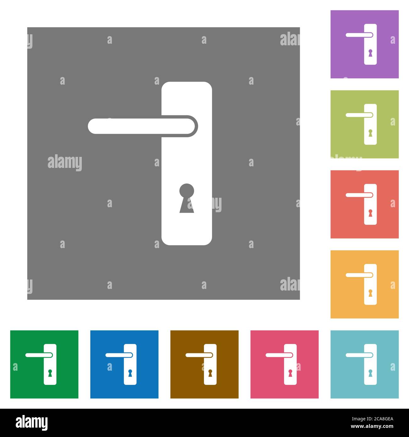 Monochromatic doorway Stock Vector Images - Alamy