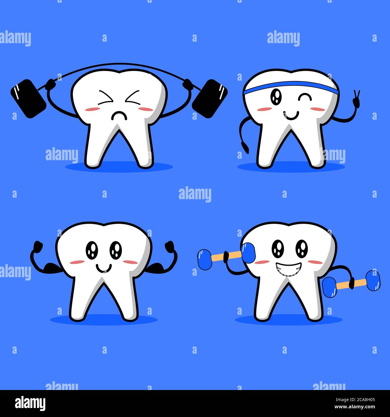 Strong tooth cartoon illustration hi-res stock photography and images ...