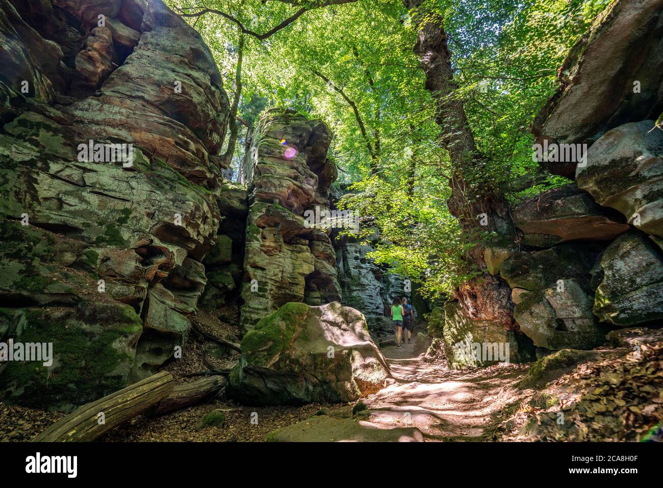 The Devil's Gorge, narrow, passable gorge of sandstone rocks, with ...