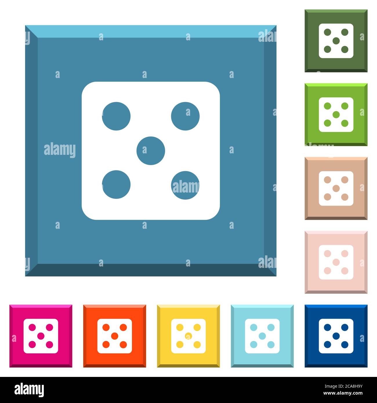 5 dice Stock Vector Images - Alamy