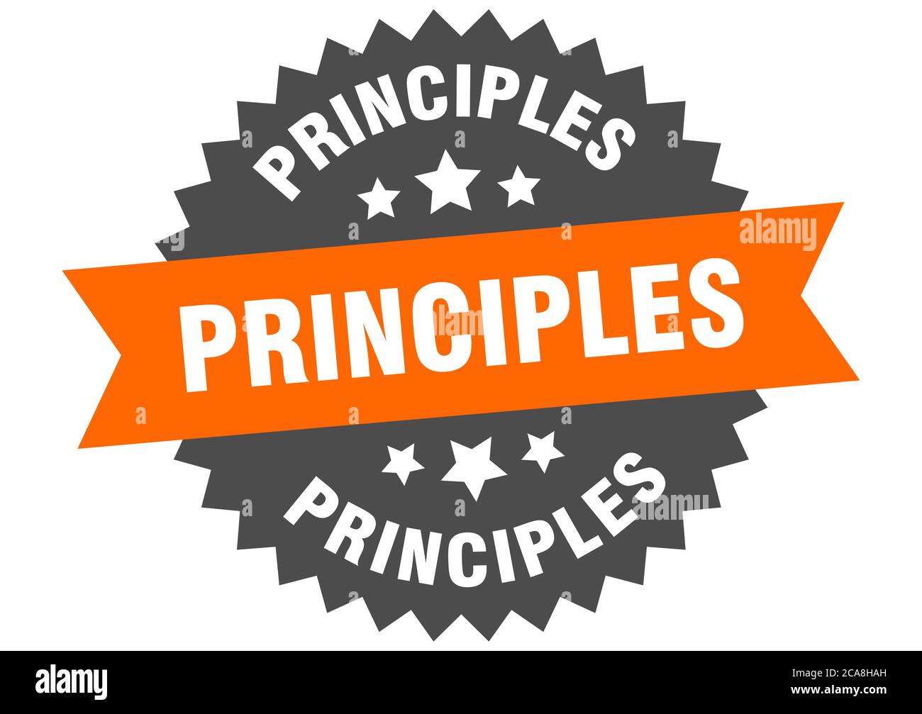 principles round isolated ribbon label. principles sign Stock Vector ...