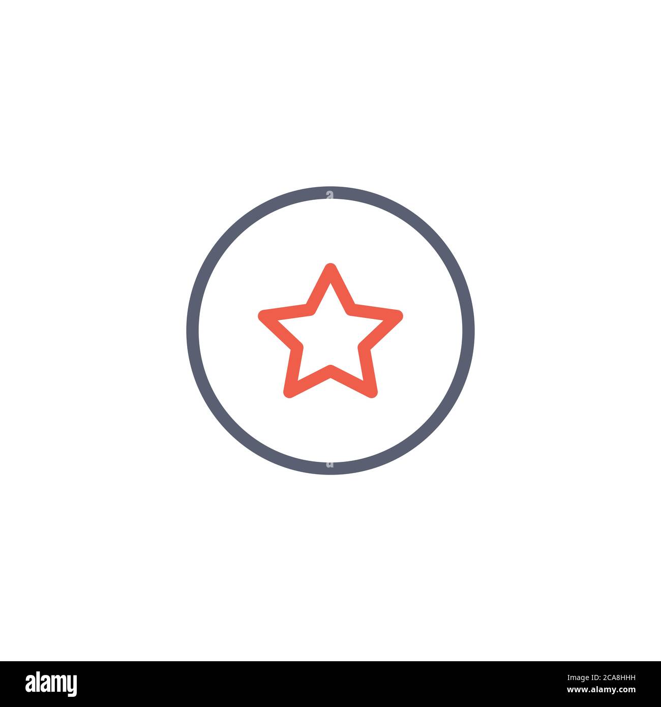 Star in circle icon. Favorite symbol. Stock vector illustration ...