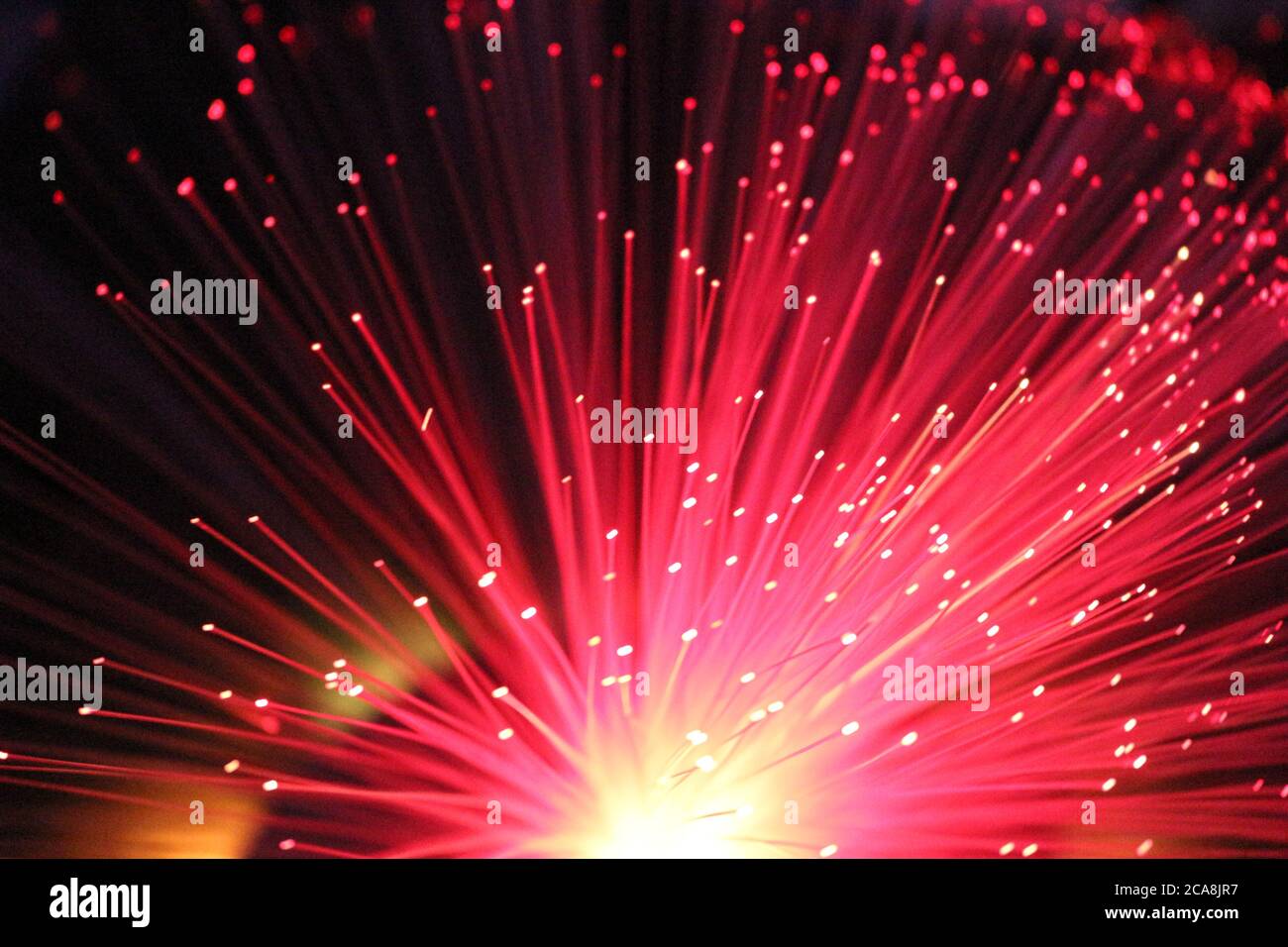 The fiber optic lamp produces suggestive lighting effects Stock Photo ...