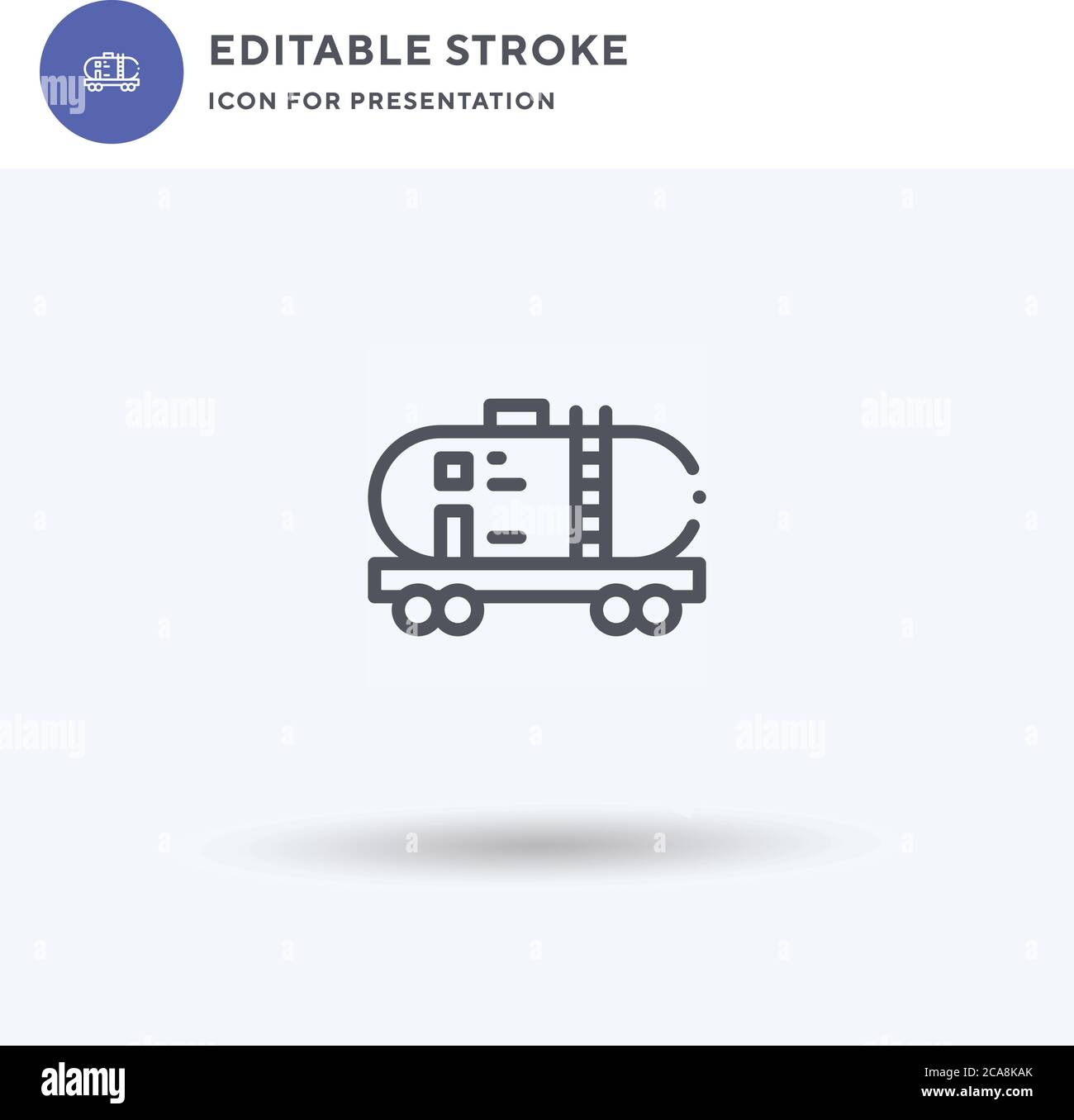 Tank Wagon icon vector, filled flat sign, solid pictogram isolated on ...