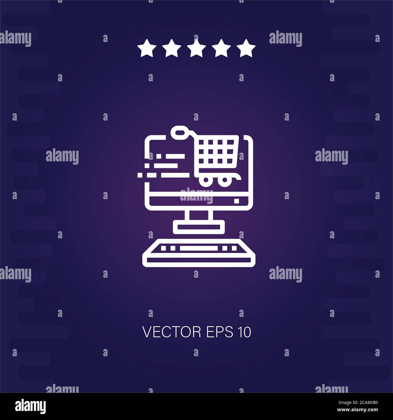 computer vector icon modern illustration Stock Vector Image & Art - Alamy