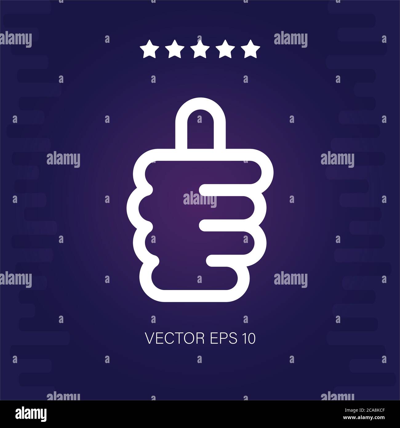 thumb up vector icon modern illustration Stock Vector Image & Art - Alamy
