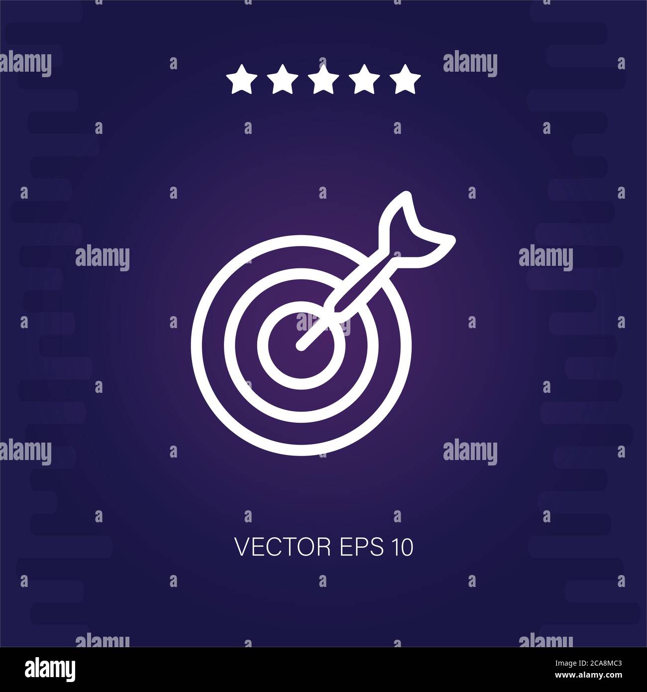 target vector icon modern illustration Stock Vector Image & Art - Alamy