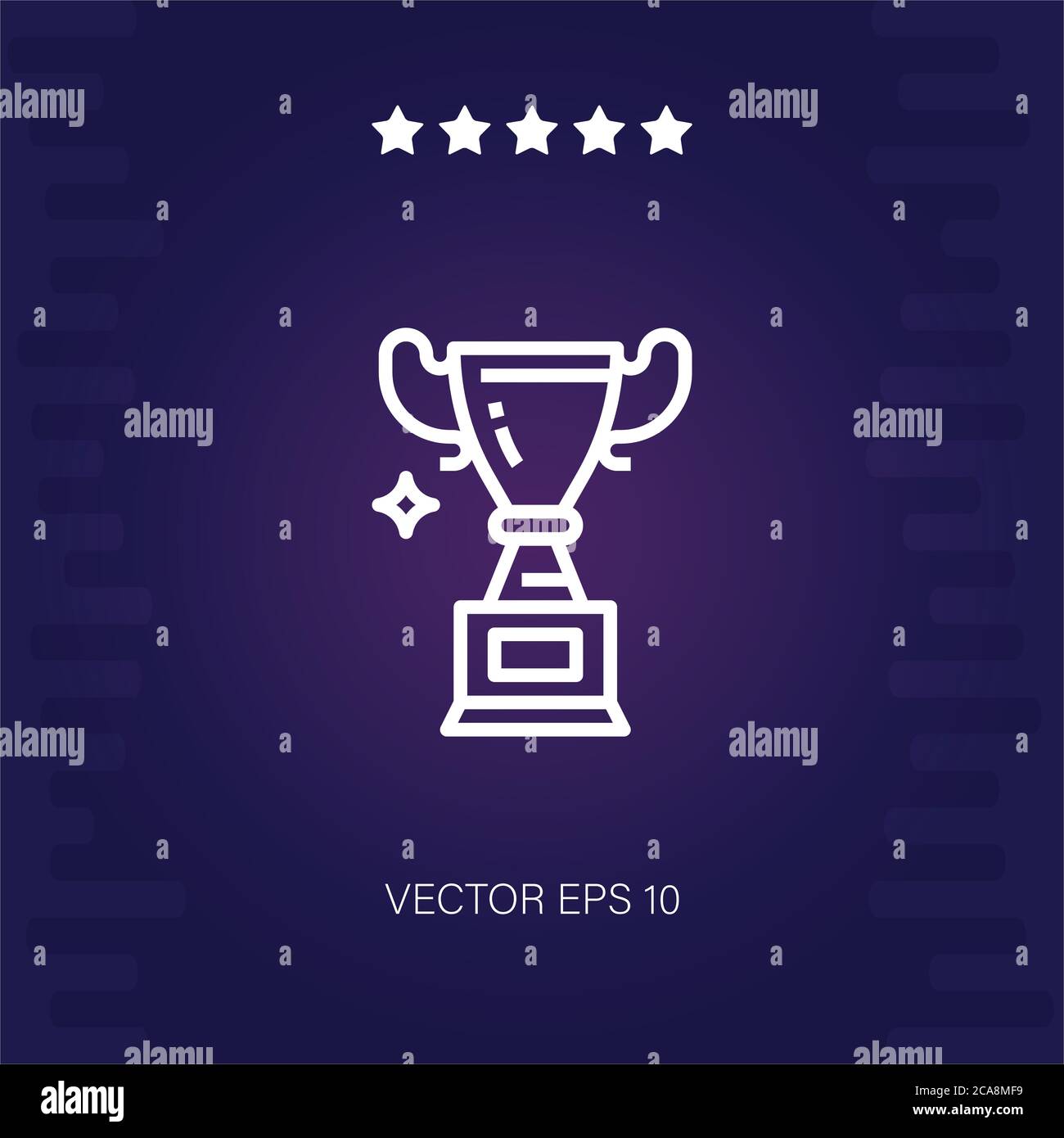 trophy vector icon modern illustration Stock Vector Image & Art - Alamy