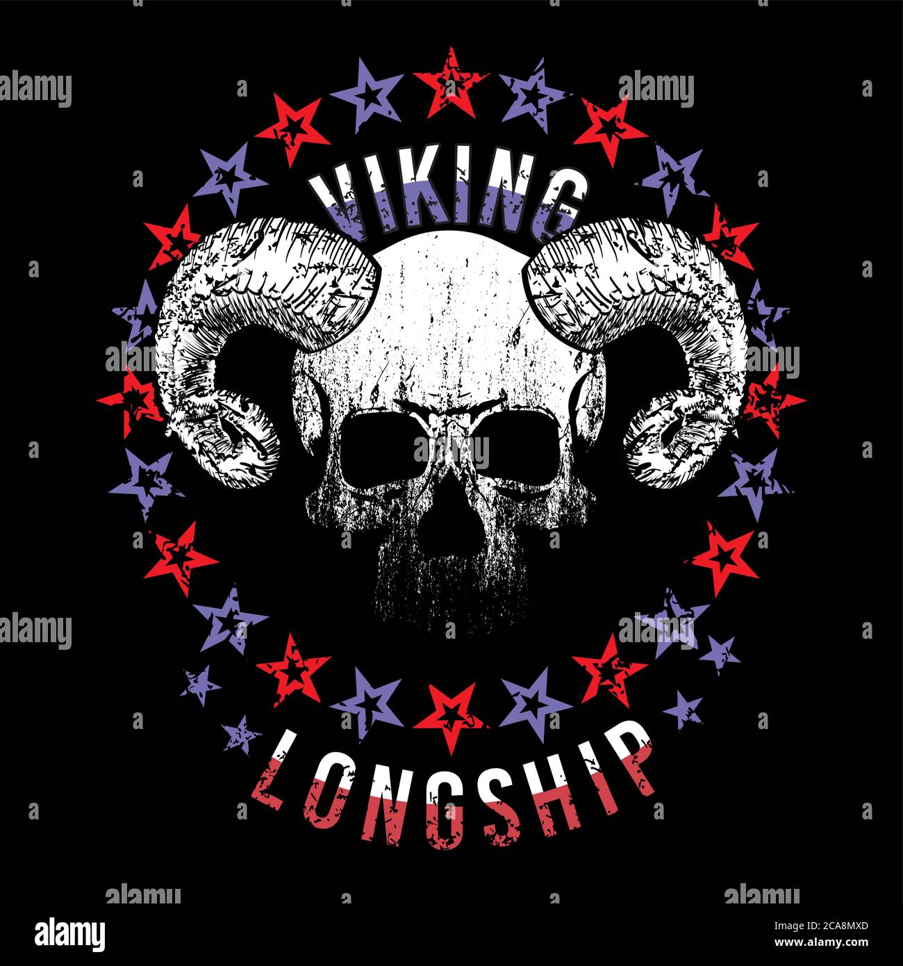 Viking longship illustration Stock Vector Images - Alamy