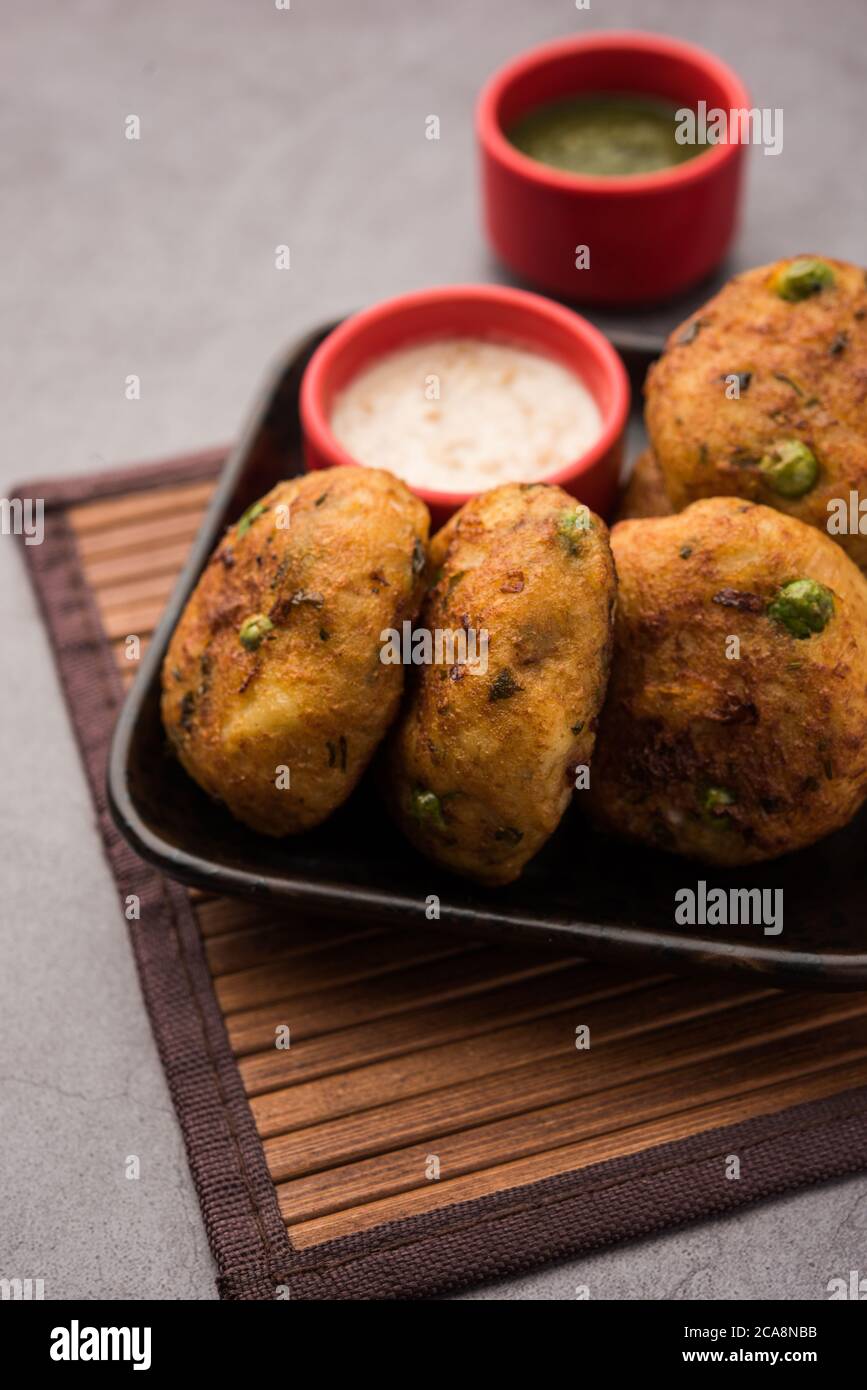 Aloo tikki or Potato Cutlet or Patties is a popular Indian street food ...
