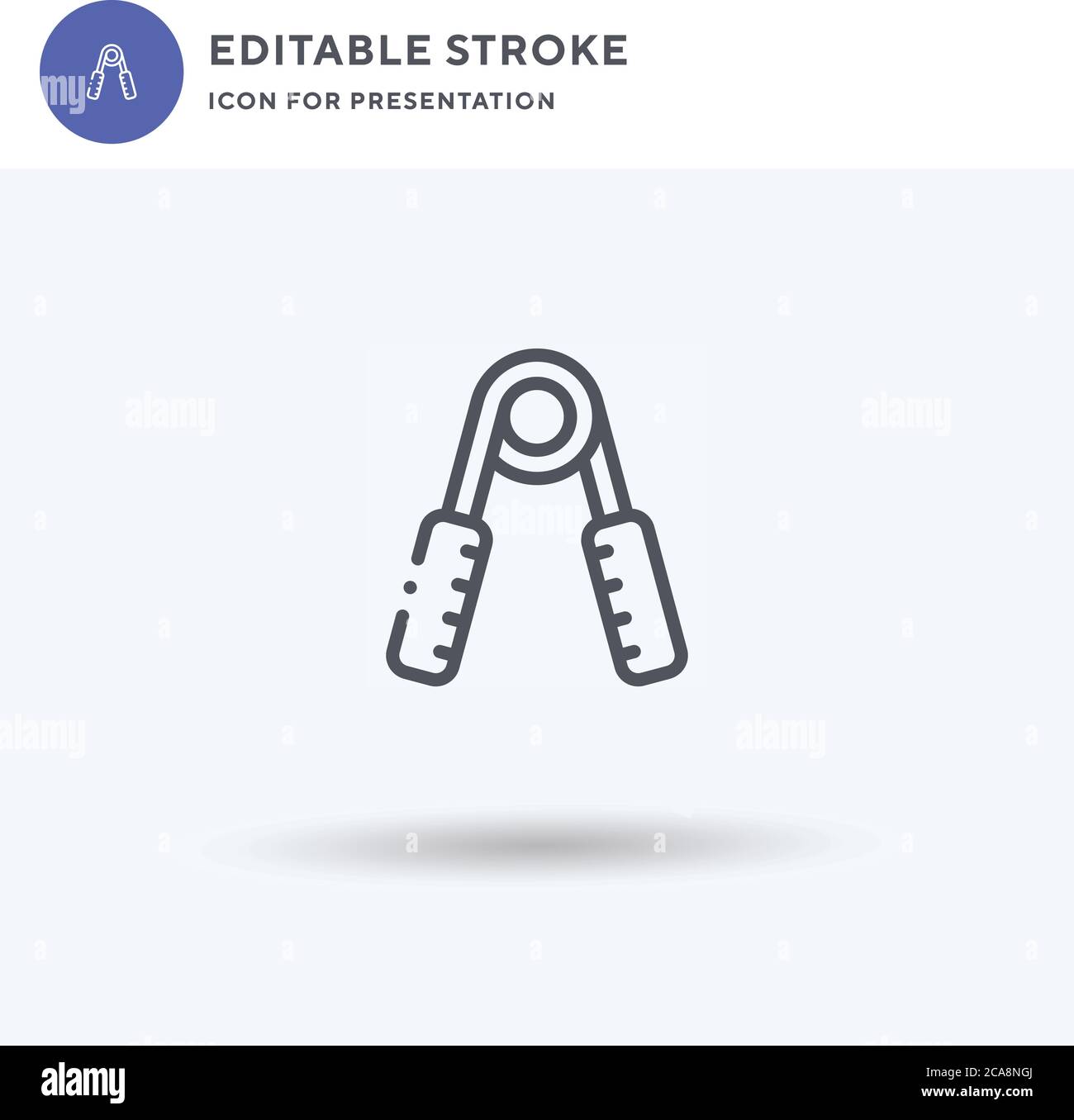 Hand Grip icon vector, filled flat sign, solid pictogram isolated on ...