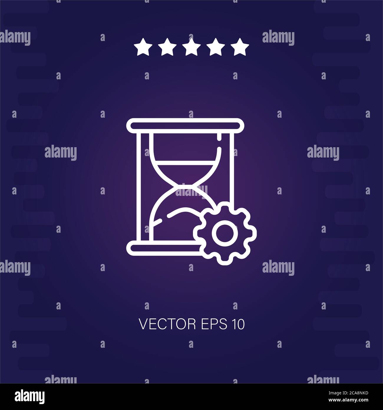 time management vector icon modern illustration Stock Vector Image ...