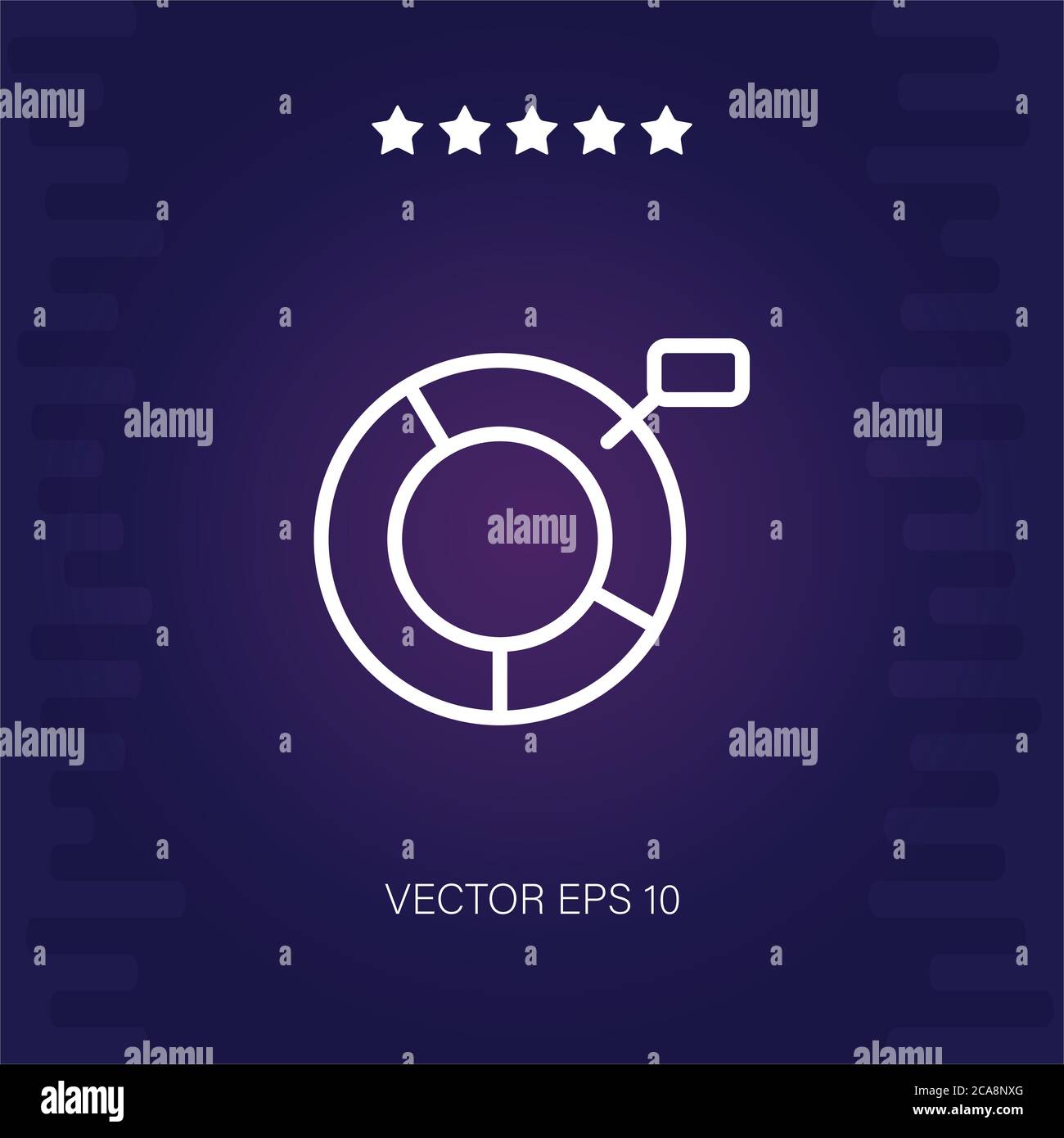 pie chart vector icon modern illustration Stock Vector Image & Art - Alamy